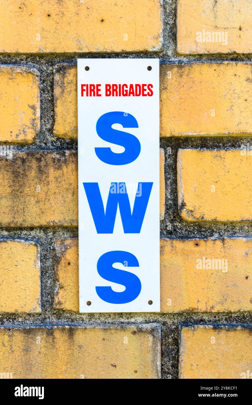Photograph of a Rural Fire Service Static Water Supply Sign on the ...