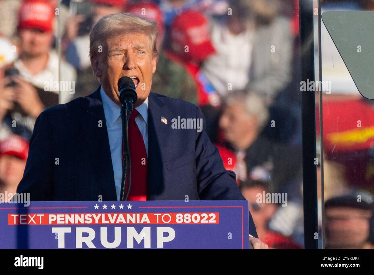 Butler, United States. 05th Oct, 2024. Former President Trump speaks at ...