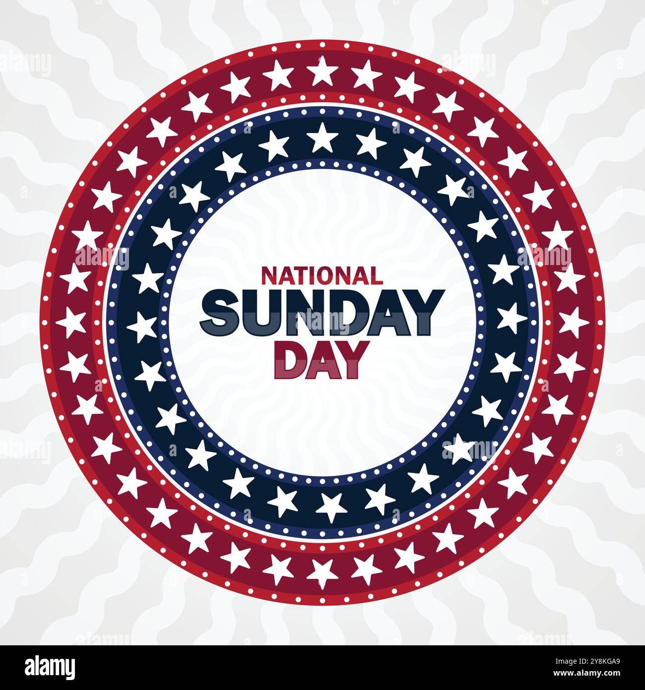 National Sunday Day. Holiday concept. Template for background, banner ...