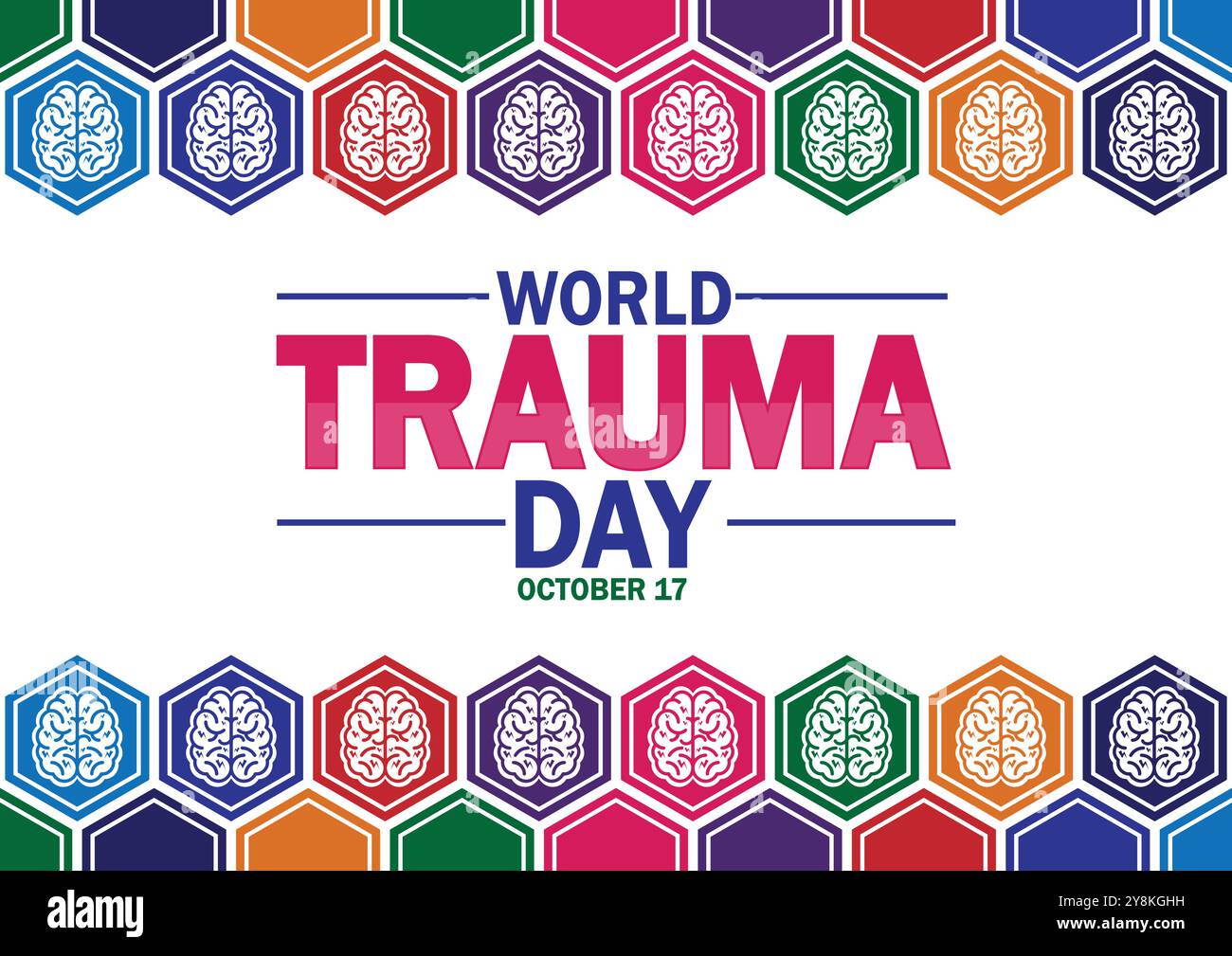 World Trauma Day Vector illustration. October 17. Holiday concept ...