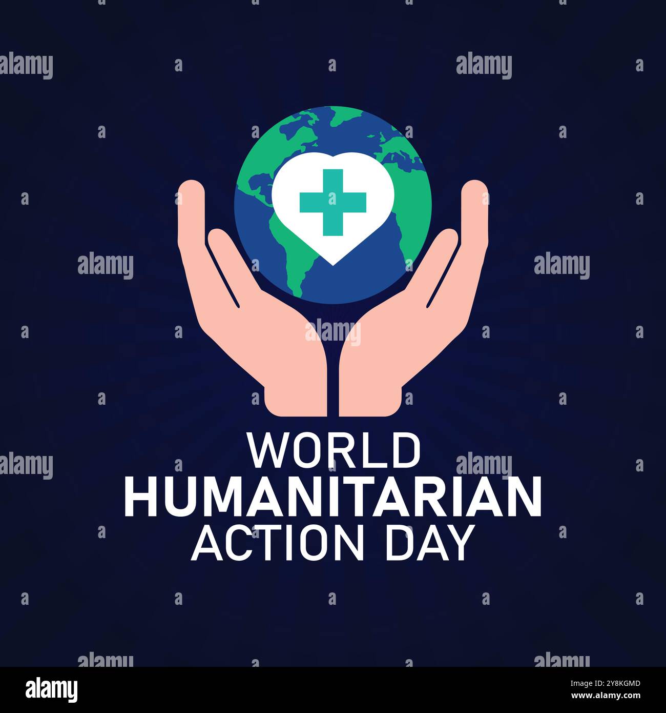 World Humanitarian Action Day. Holiday concept. Template for background ...