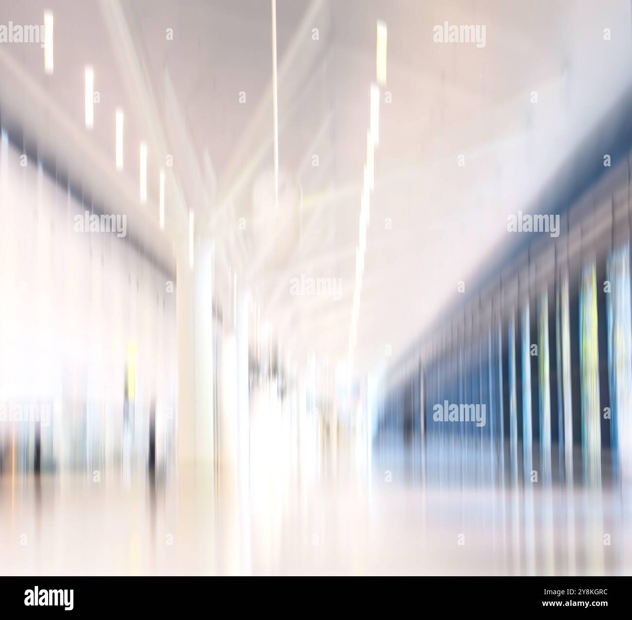 Motion blur, texture and airport as background or wallpaper with people ...