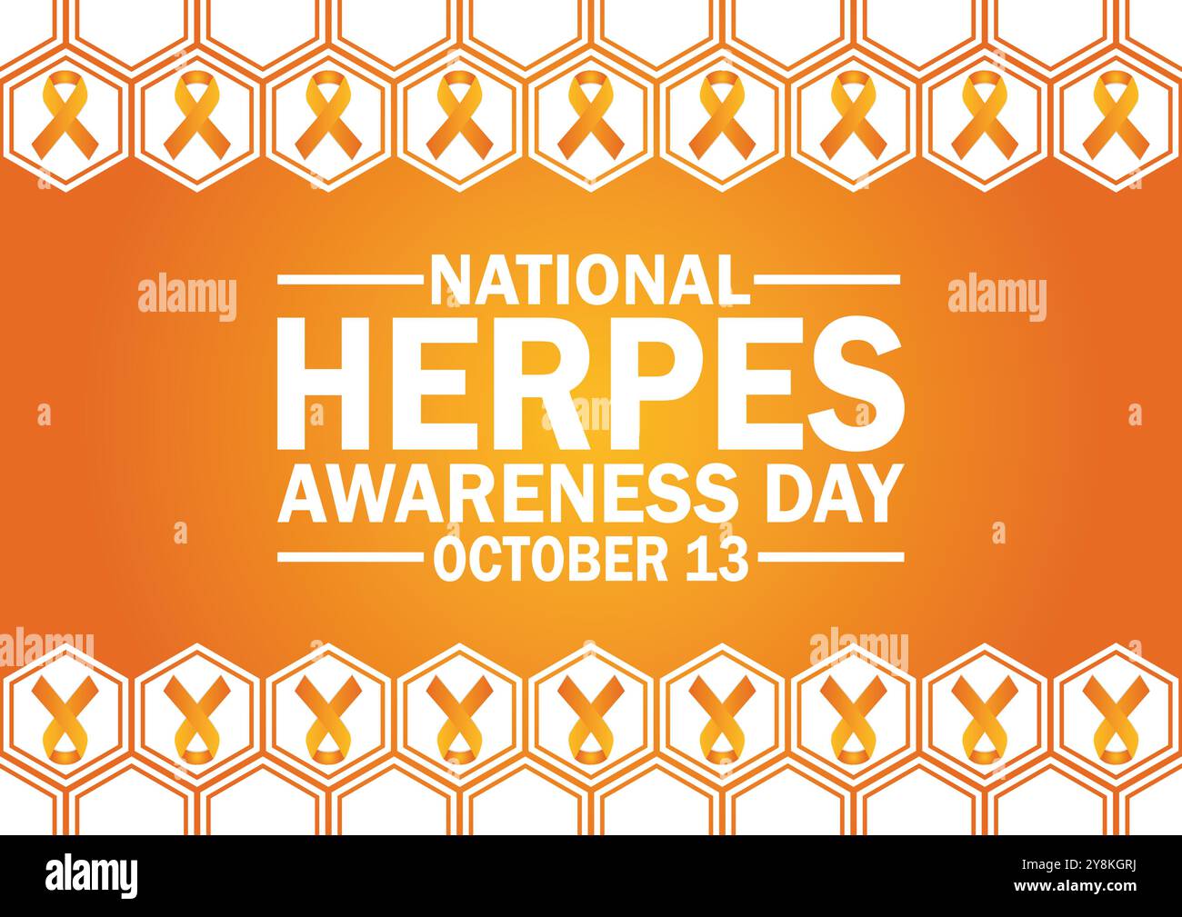 National Herpes Awareness Day Vector illustration. October 13. Holiday ...