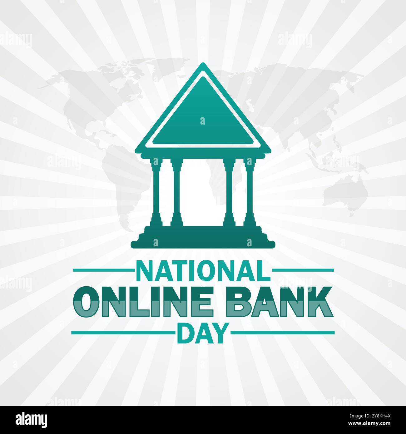 National Online Bank Day. Holiday concept. Template for background ...