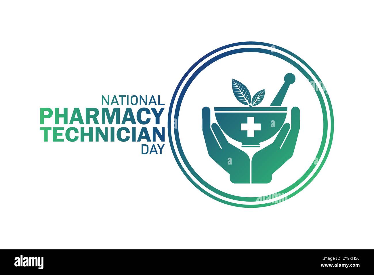 National Pharmacy Technician Day wallpaper with shapes and typography ...