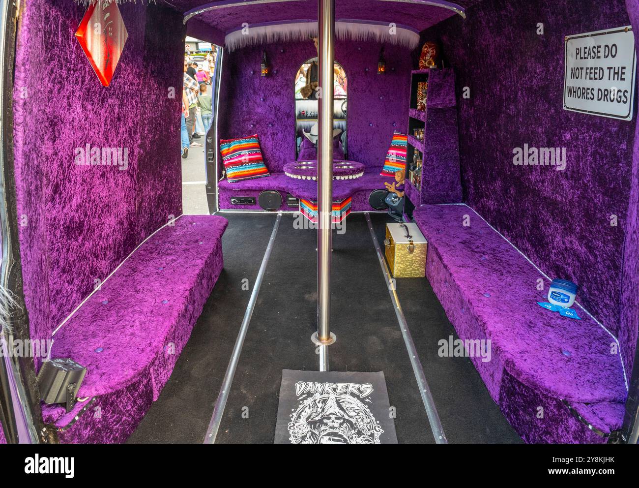 'Boogie Night', Purple mobile Ford brothel in show at he Cooly Rocks On ...
