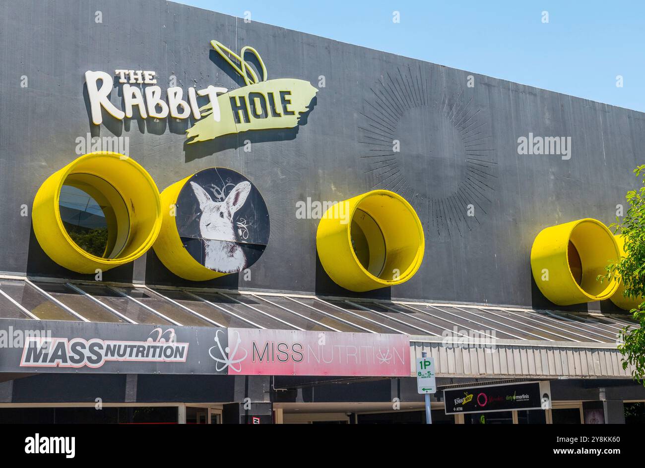 The Rabbit Hole night club in Mackay, queensland, australia Stock Photo ...