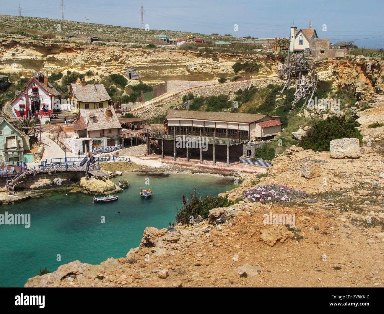 popeye village malta Stock Photo - Alamy