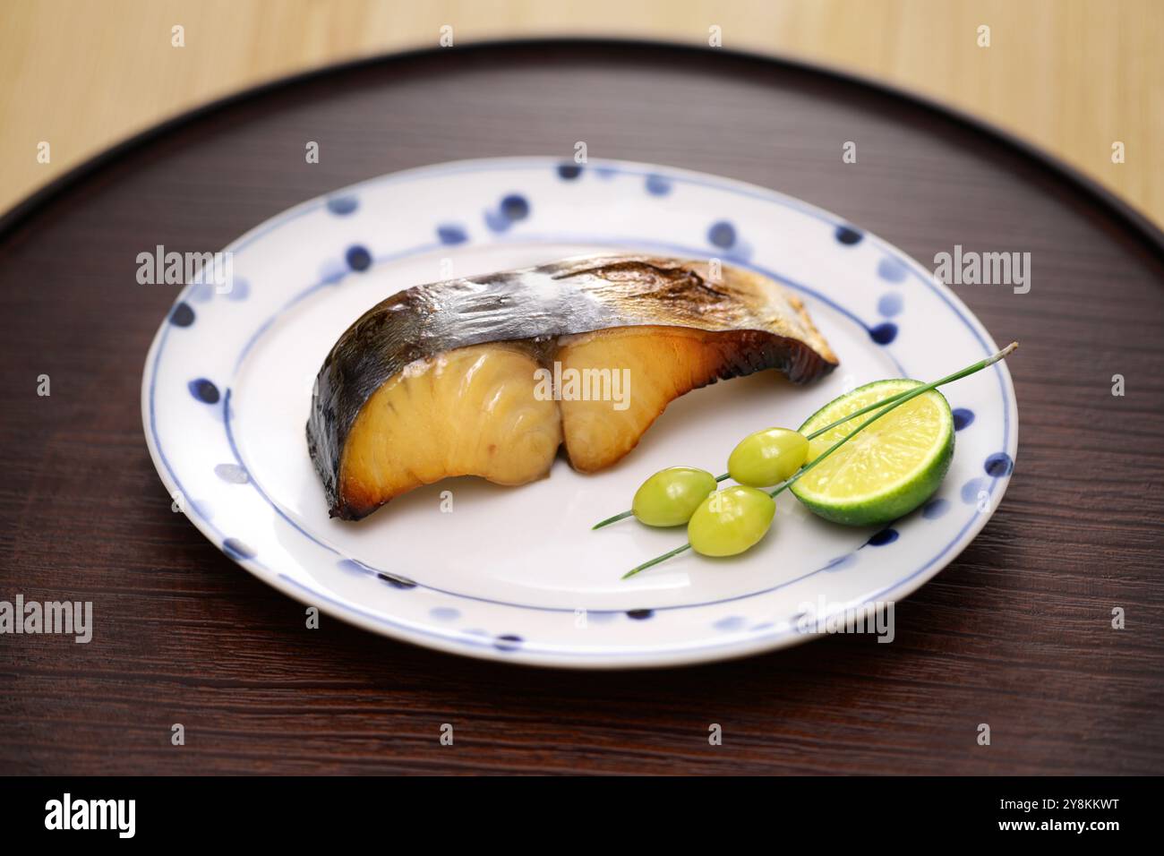 Sawara Saikyo-yaki (grilled Japanese spanish mackerel marinated in ...