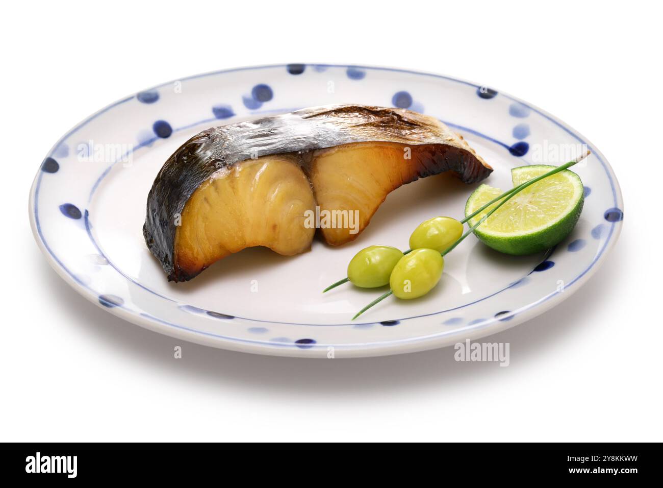 Sawara Saikyo-yaki (grilled Japanese spanish mackerel marinated in ...