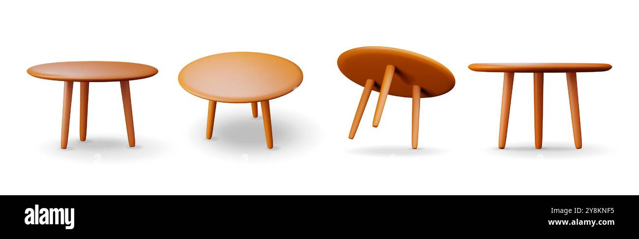 Light brown 3d table Stock Vector Images - Alamy