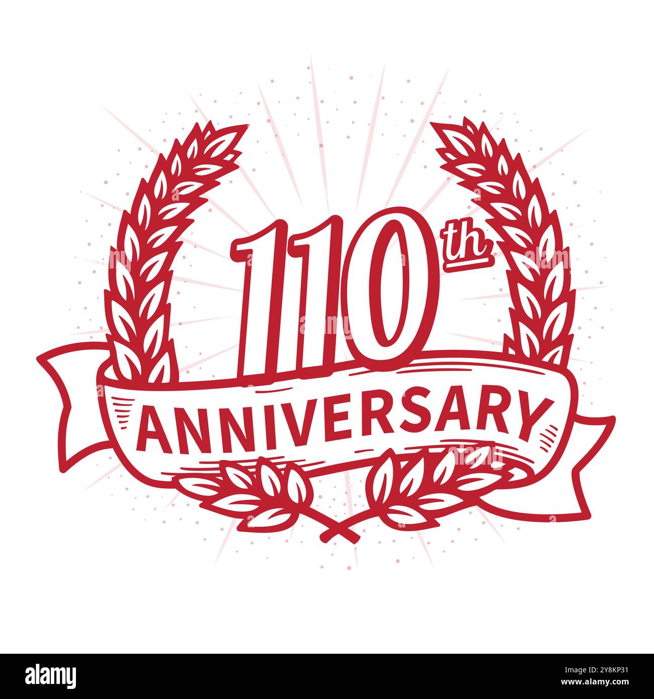 110 years anniversary celebration logotype. 110th anniversary logo ...