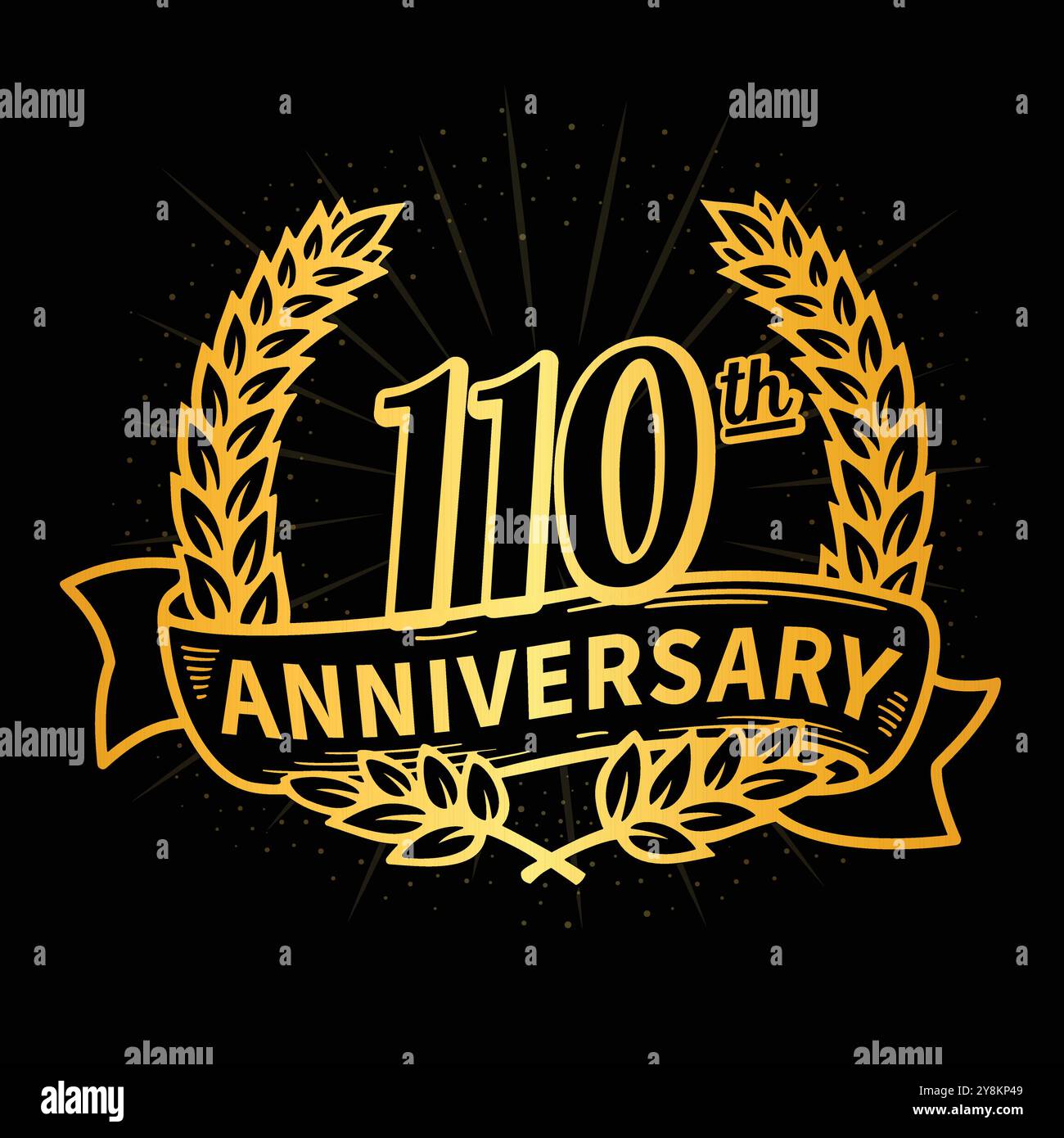 110 years anniversary celebration logotype. 110th anniversary logo ...