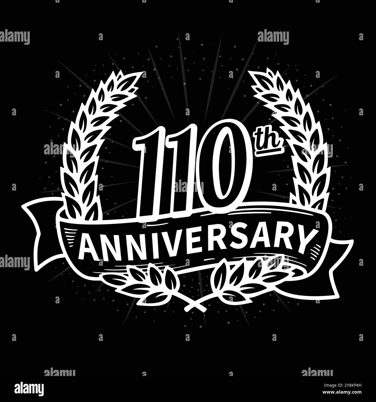 110 years anniversary celebration logotype. 110th anniversary logo ...