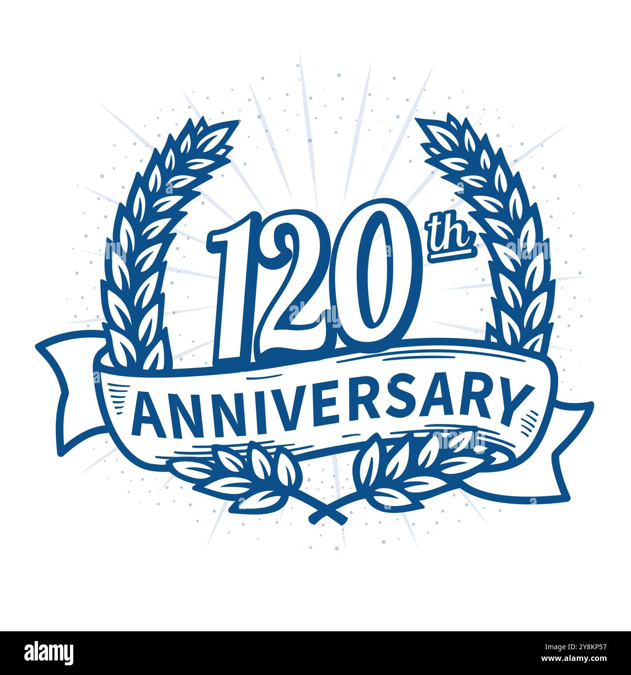 120 years anniversary celebration logotype. 120th anniversary logo ...