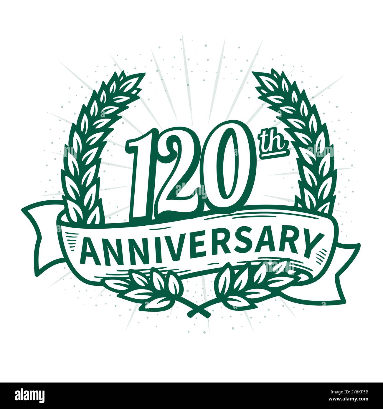 120 years anniversary celebration logotype. 120th anniversary logo ...