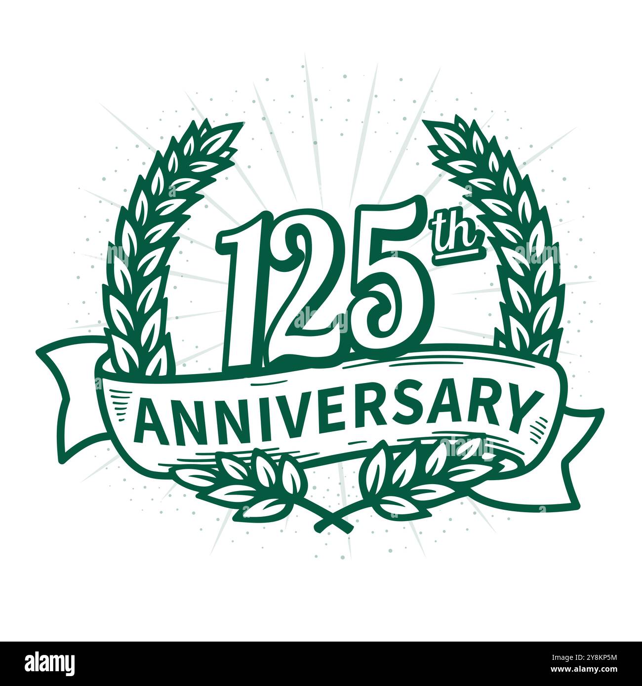 125 years anniversary celebration logotype. 125th anniversary logo ...