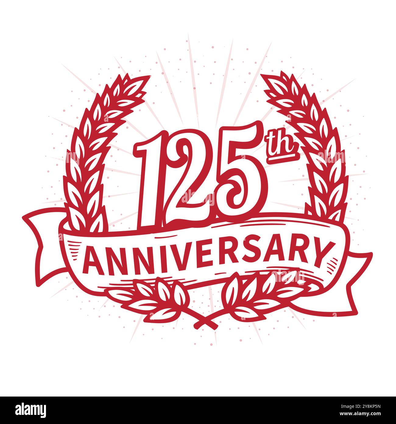 125 years anniversary celebration logotype. 125th anniversary logo ...