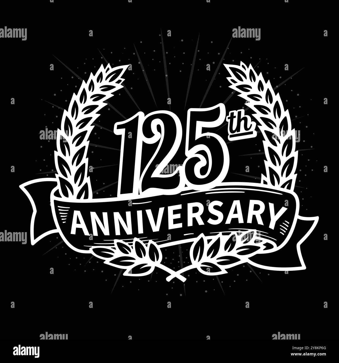 125 years anniversary celebration logotype. 125th anniversary logo ...