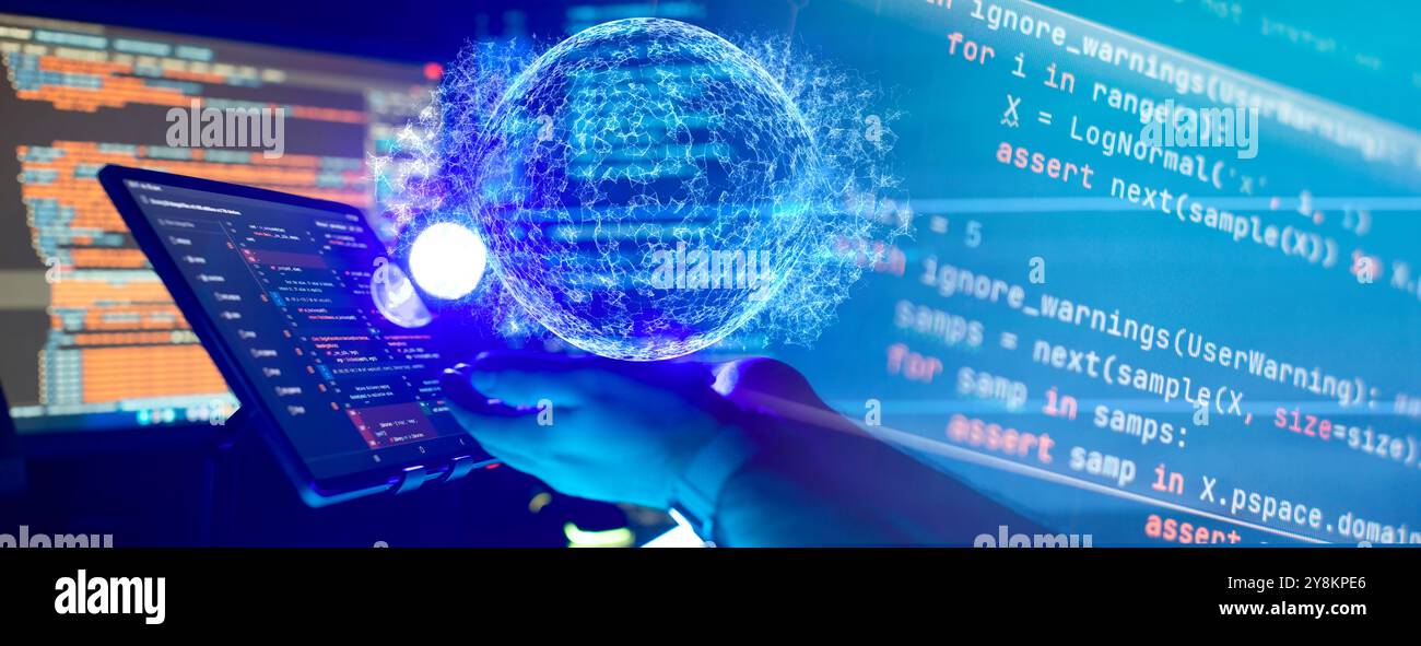Monitor Closeup Of Function Source Code Abstract It Technology 