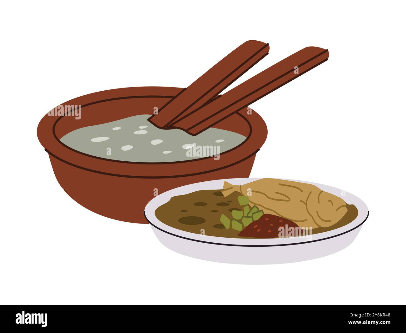 Papeda Eastern Indonesia Papua Maluku traditional food tapioca starch ...