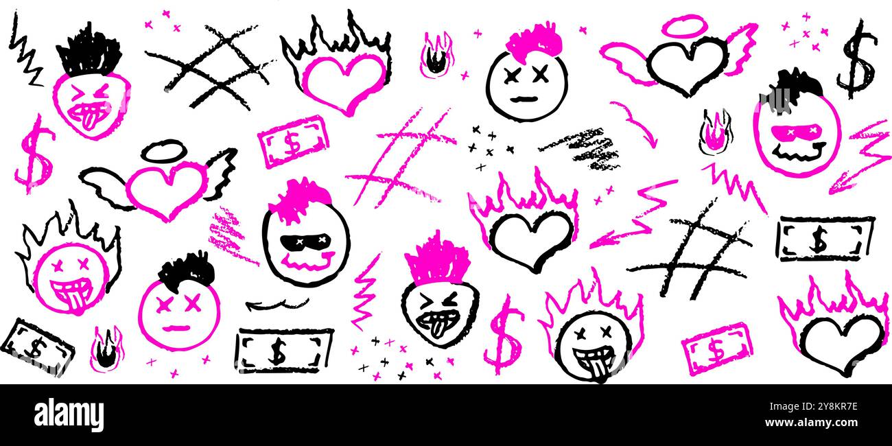 Dollar sign scribble effect hi-res stock photography and images - Alamy