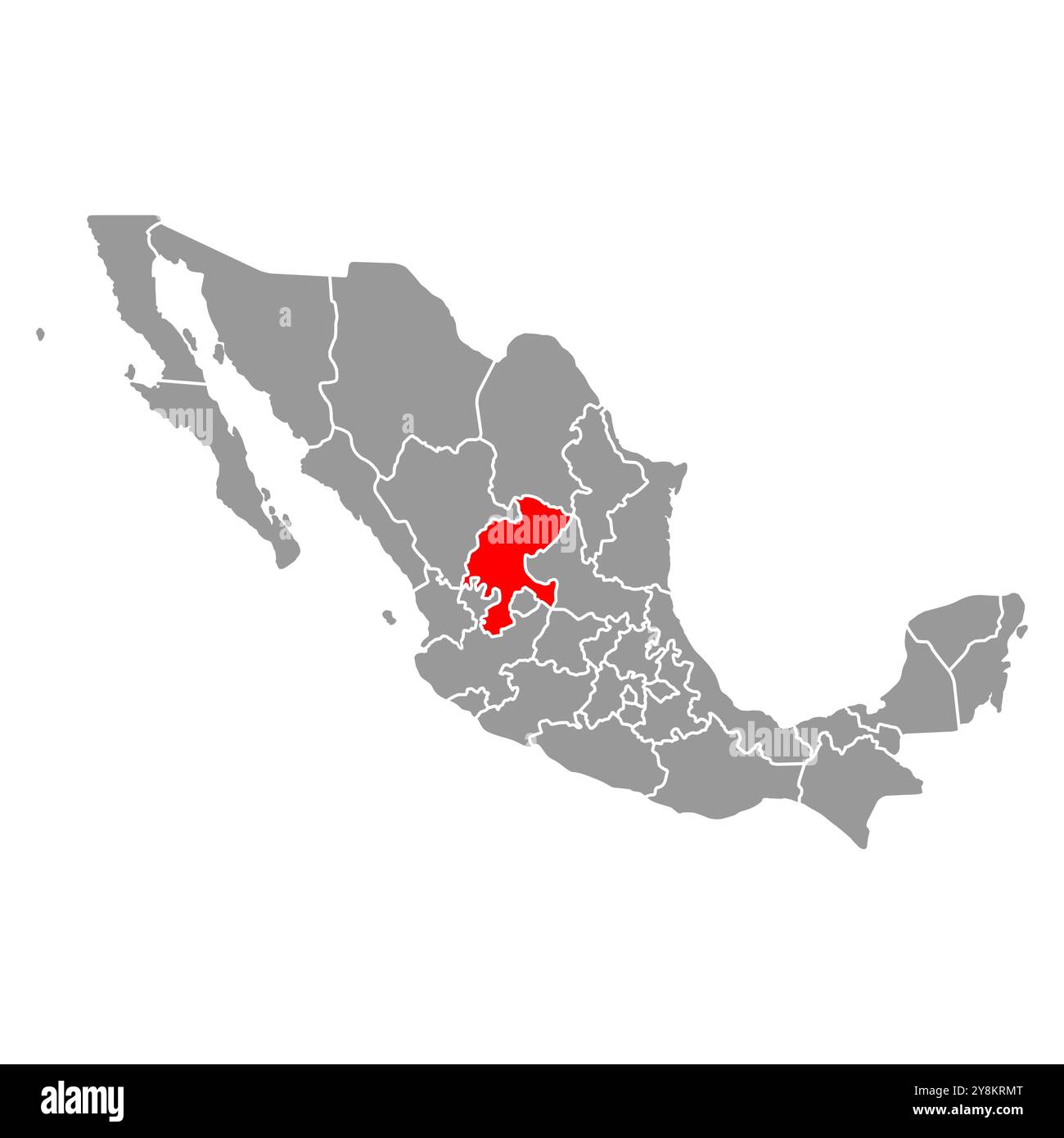 Fresnillo mexico map Cut Out Stock Images & Pictures - Alamy