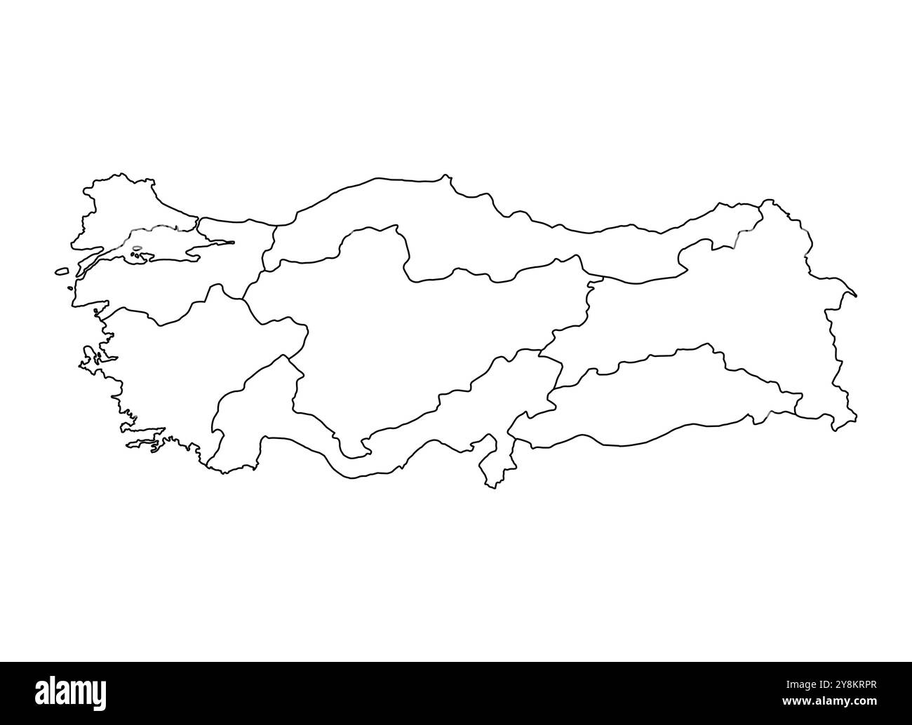 Turkey map symbol shape, travel web flat concept icon symbol vector ...