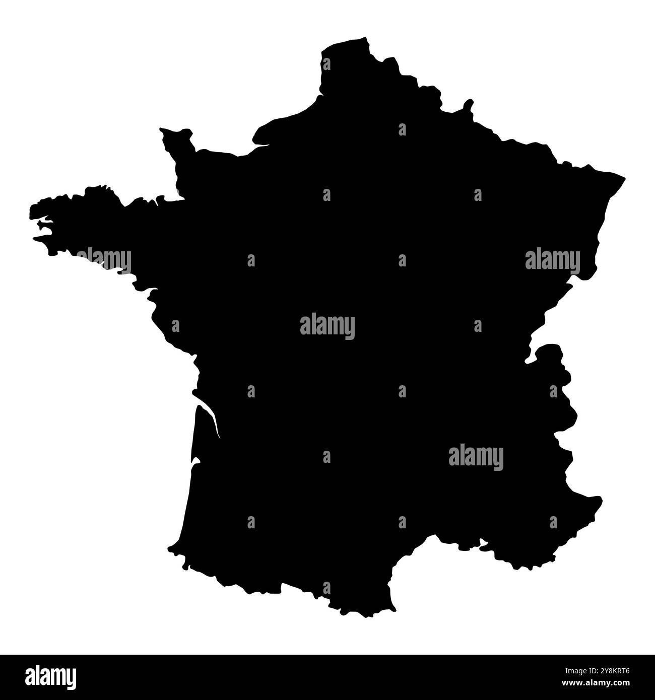 France map symbol shape, travel web flat concept icon symbol vector ...
