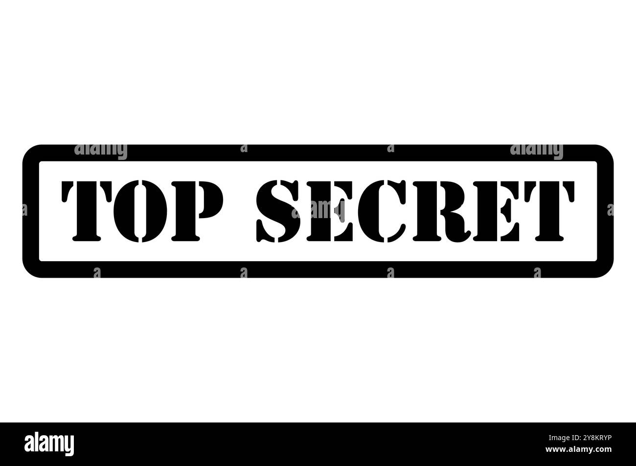 Top secret stamp symbol, label sticker sign button, text banner vector ...