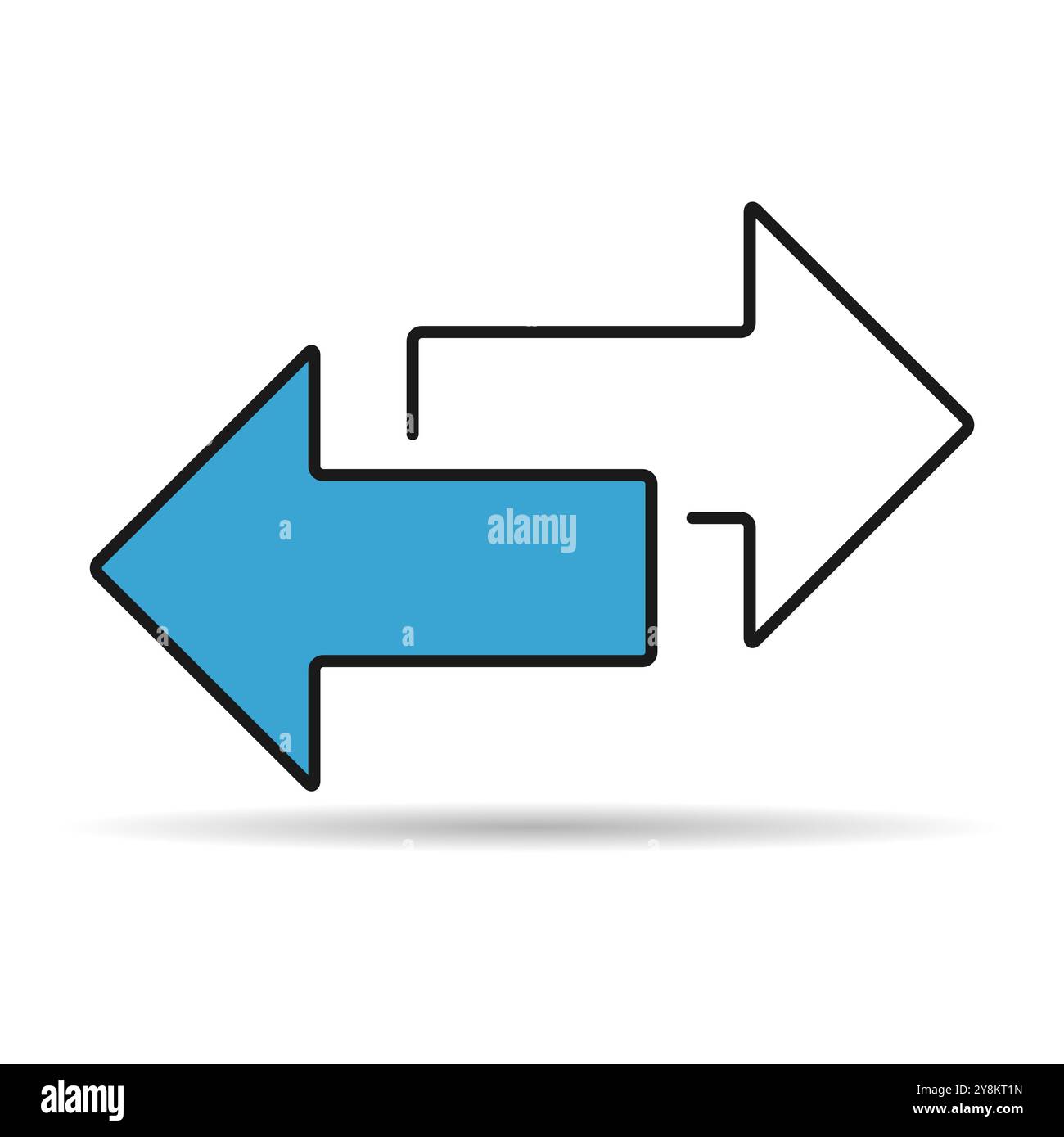 Exchange arrow transfer shadow icon,swap web button design, move symbol ...