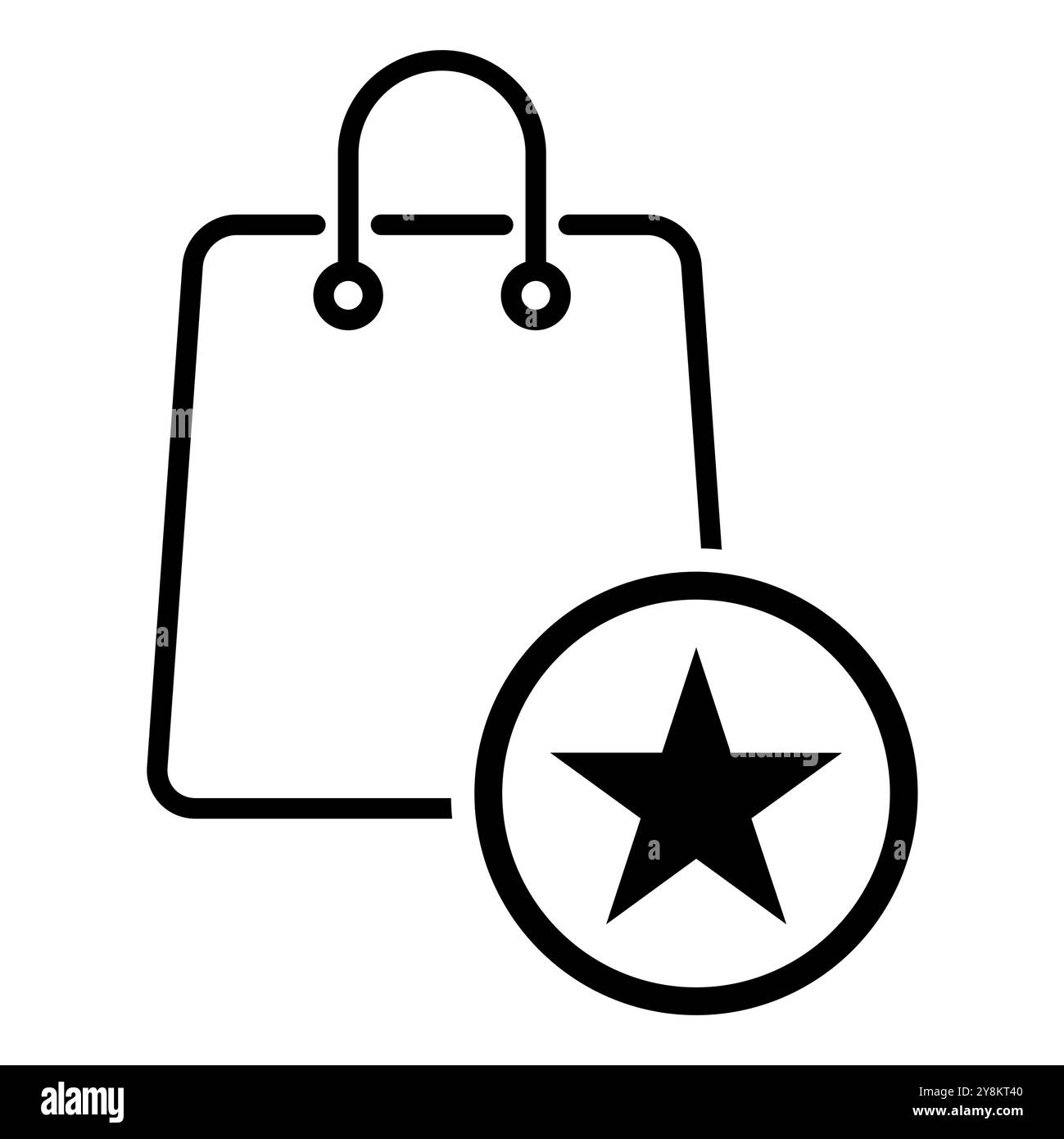 Shopping bag line icon, supermarket paper plastic package sign, eco ...