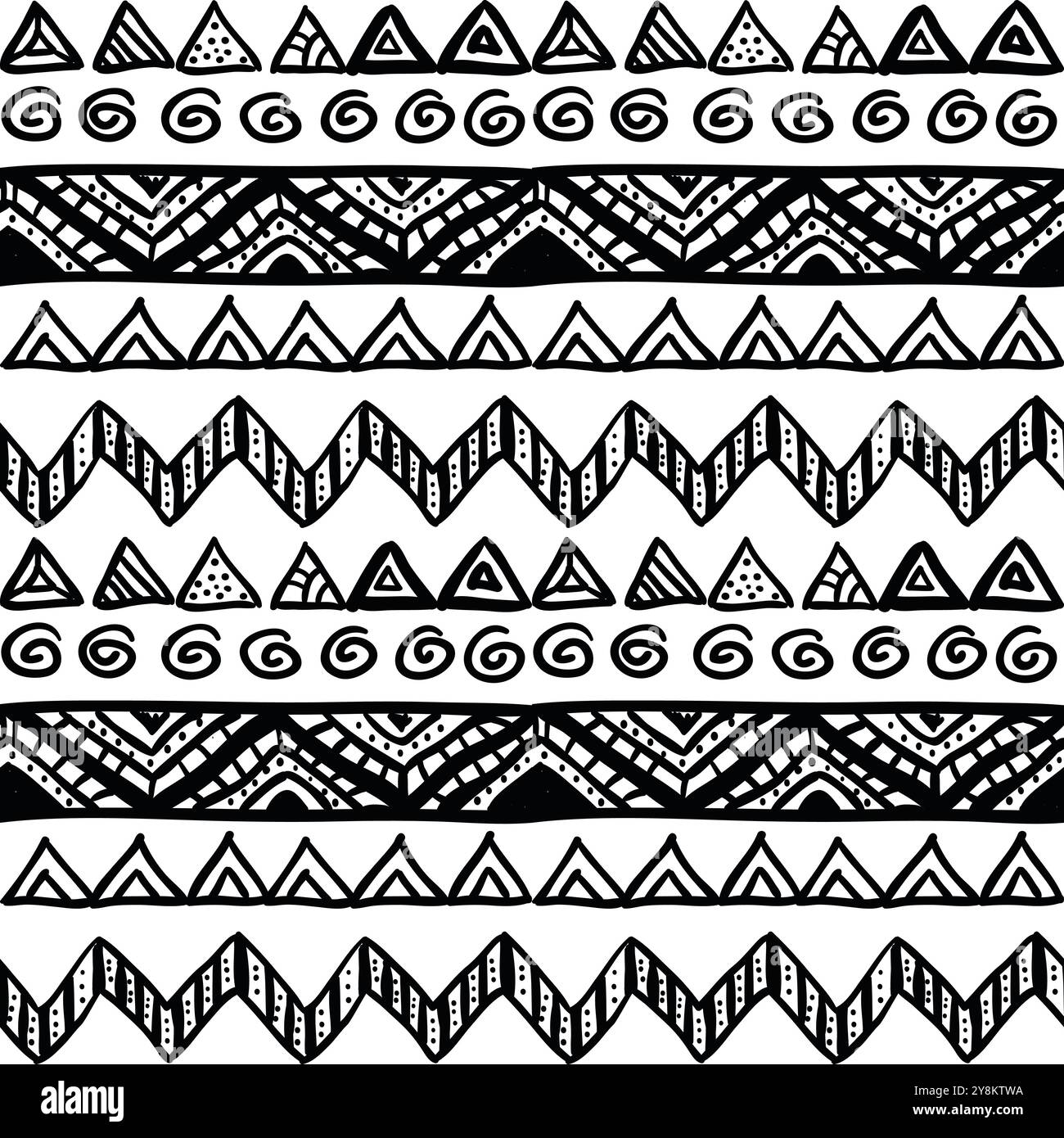 Abstract african patterns vector Cut Out Stock Images & Pictures - Alamy