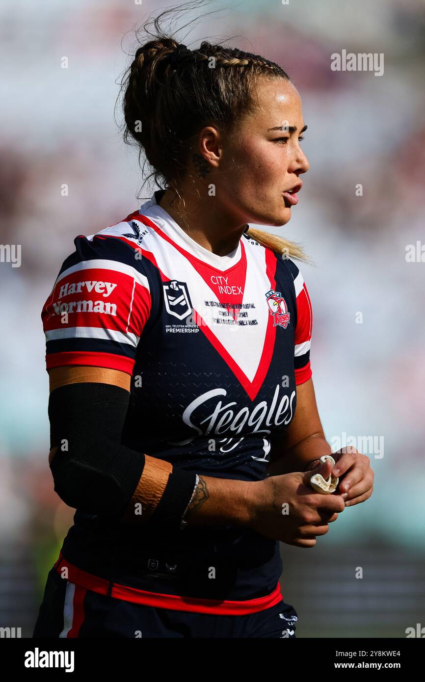 Sydney, Australia, 6 October, 2024. Isabelle Kelly of the Roosters ...