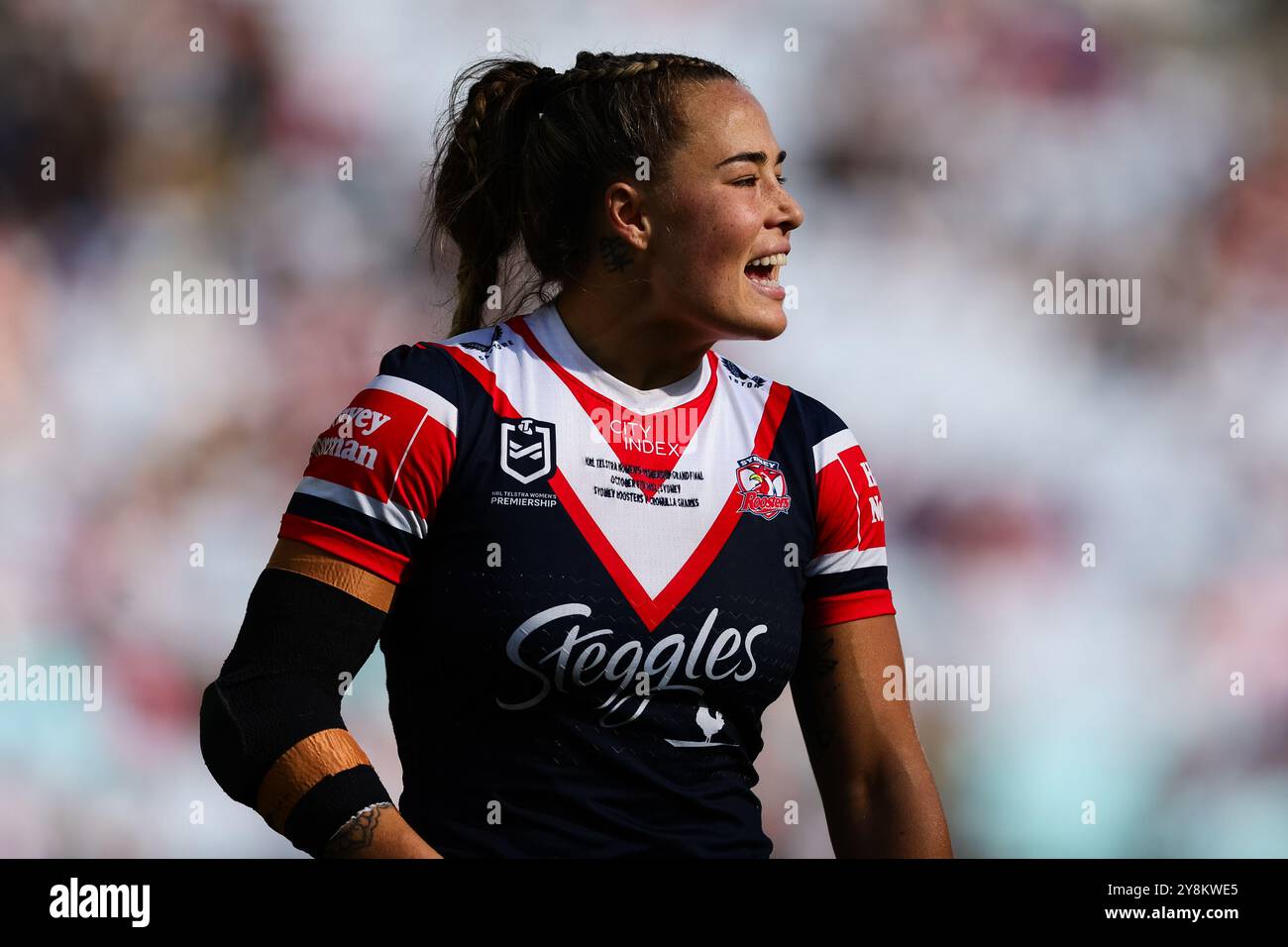 Sydney, Australia, 6 October, 2024. Isabelle Kelly of the Roosters ...
