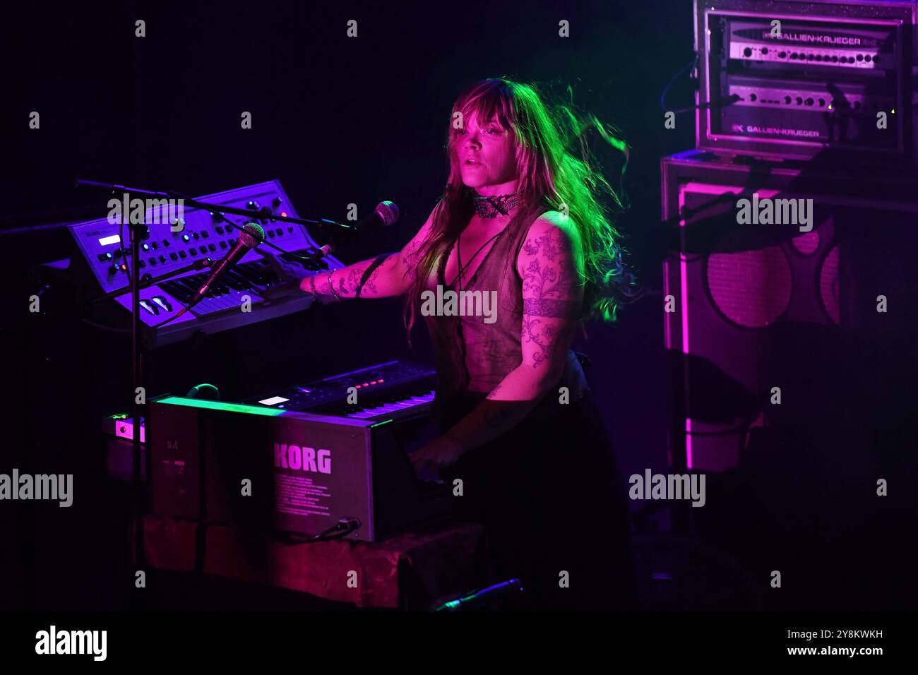 London, UK. 05th Oct, 2024. LONDON, ENGLAND - OCTOBER 05: Zia McCabe of ...