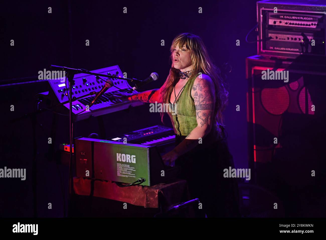 London, UK. 05th Oct, 2024. LONDON, ENGLAND - OCTOBER 05: Zia McCabe of ...