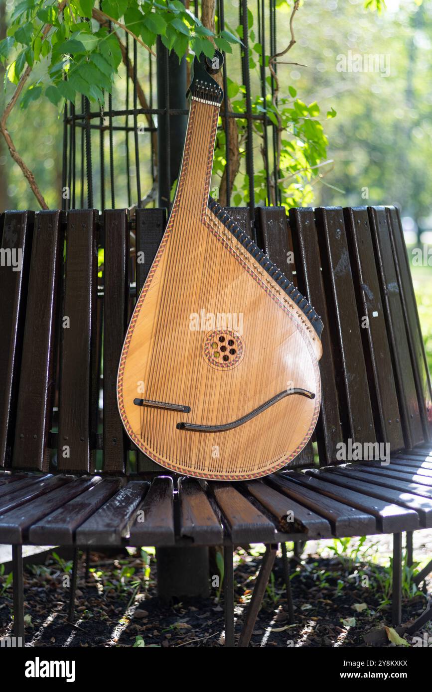 Ukrainian musical instrument. Stringed musical instrument. Photo of ...