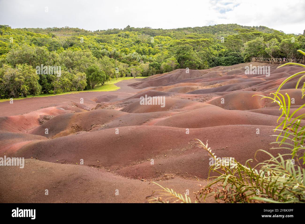 sunset in the mountains the world-famous, seven colored earth in ...