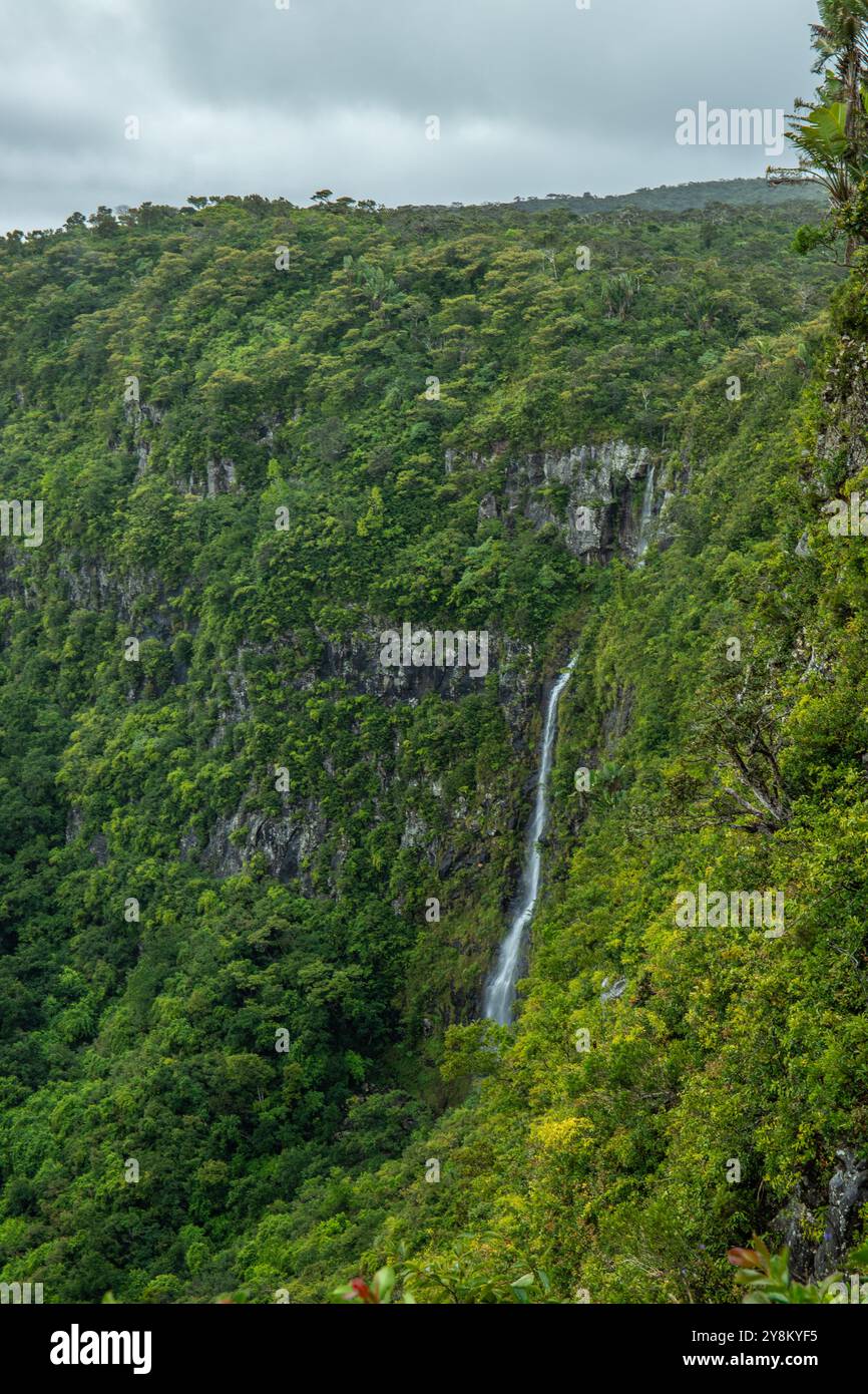 Viewpoint overlooking the jungle. Tropical vegetation, at the Gorges ...