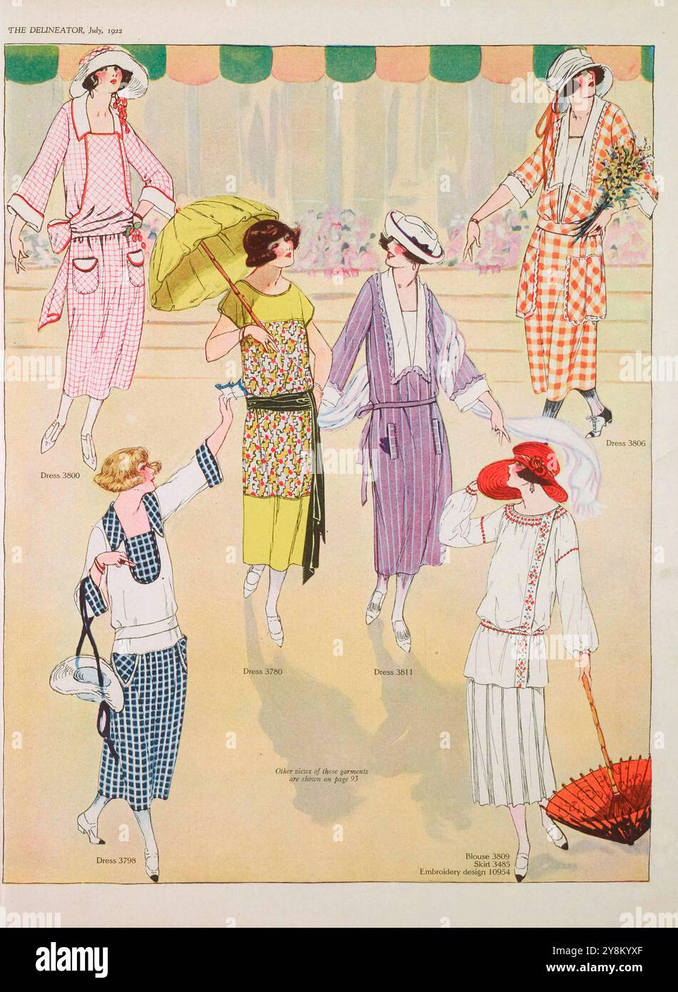 Display of summer fashion dresses for women. Vintage Women Fashion ...