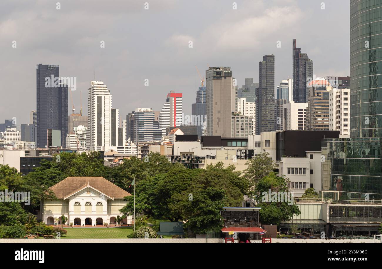 Bangkok, Thailand - 28 Sep, 2024 - Exterior view of The old customs ...