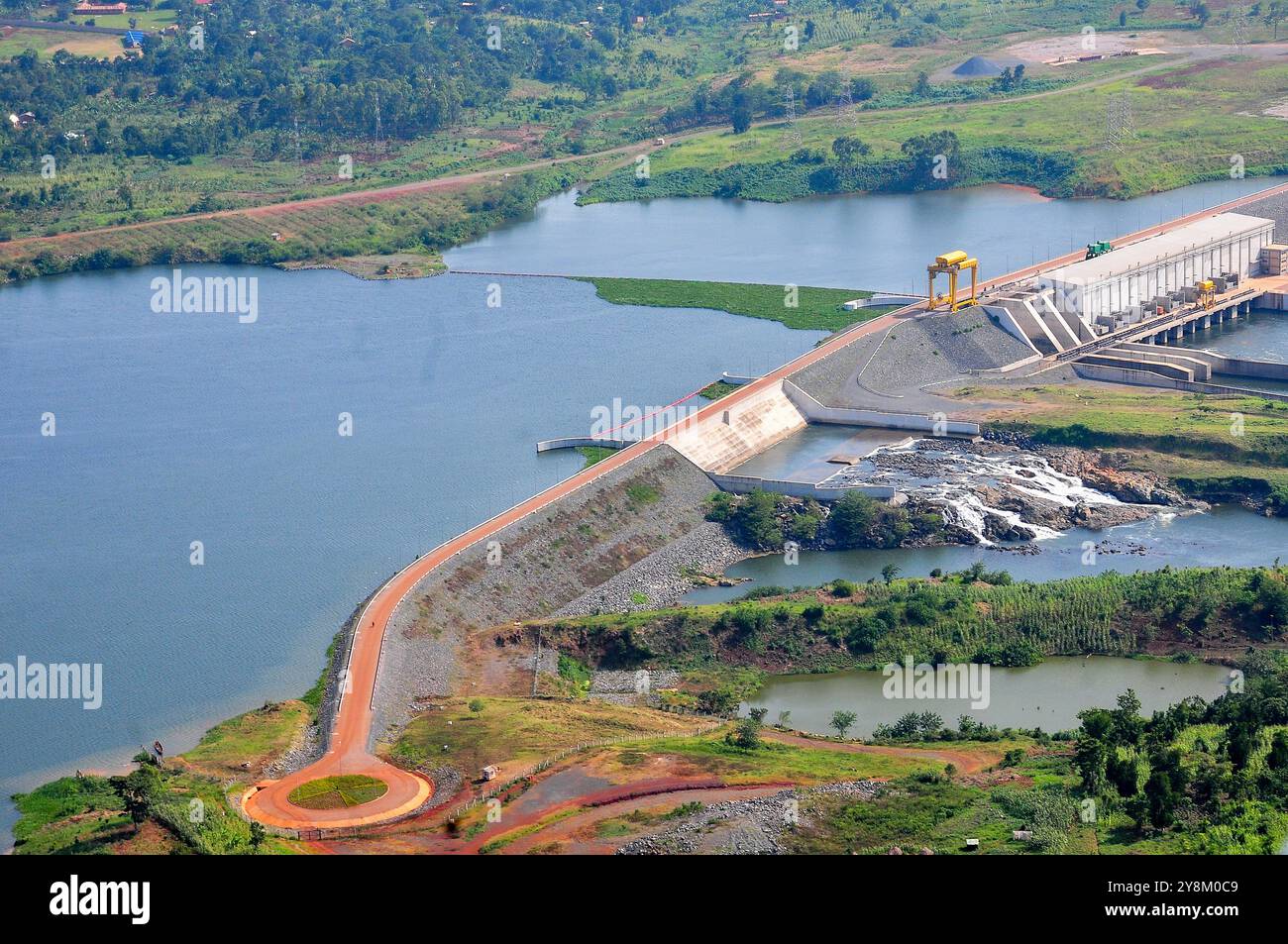 Bijagali Dam on River Nile - Jinja Uganda Stock Photo - Alamy