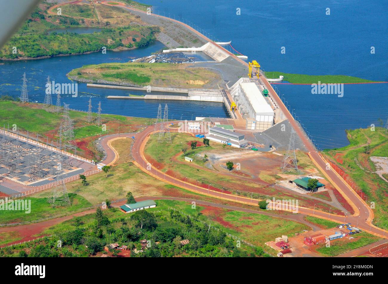 Bijagali Dam on River Nile - Jinja Uganda Stock Photo - Alamy