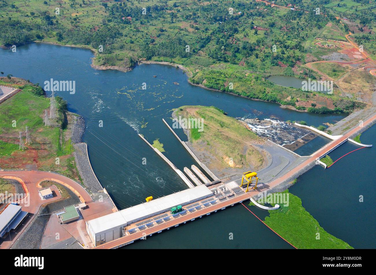 Bijagali Dam on River Nile - Jinja Uganda Stock Photo - Alamy