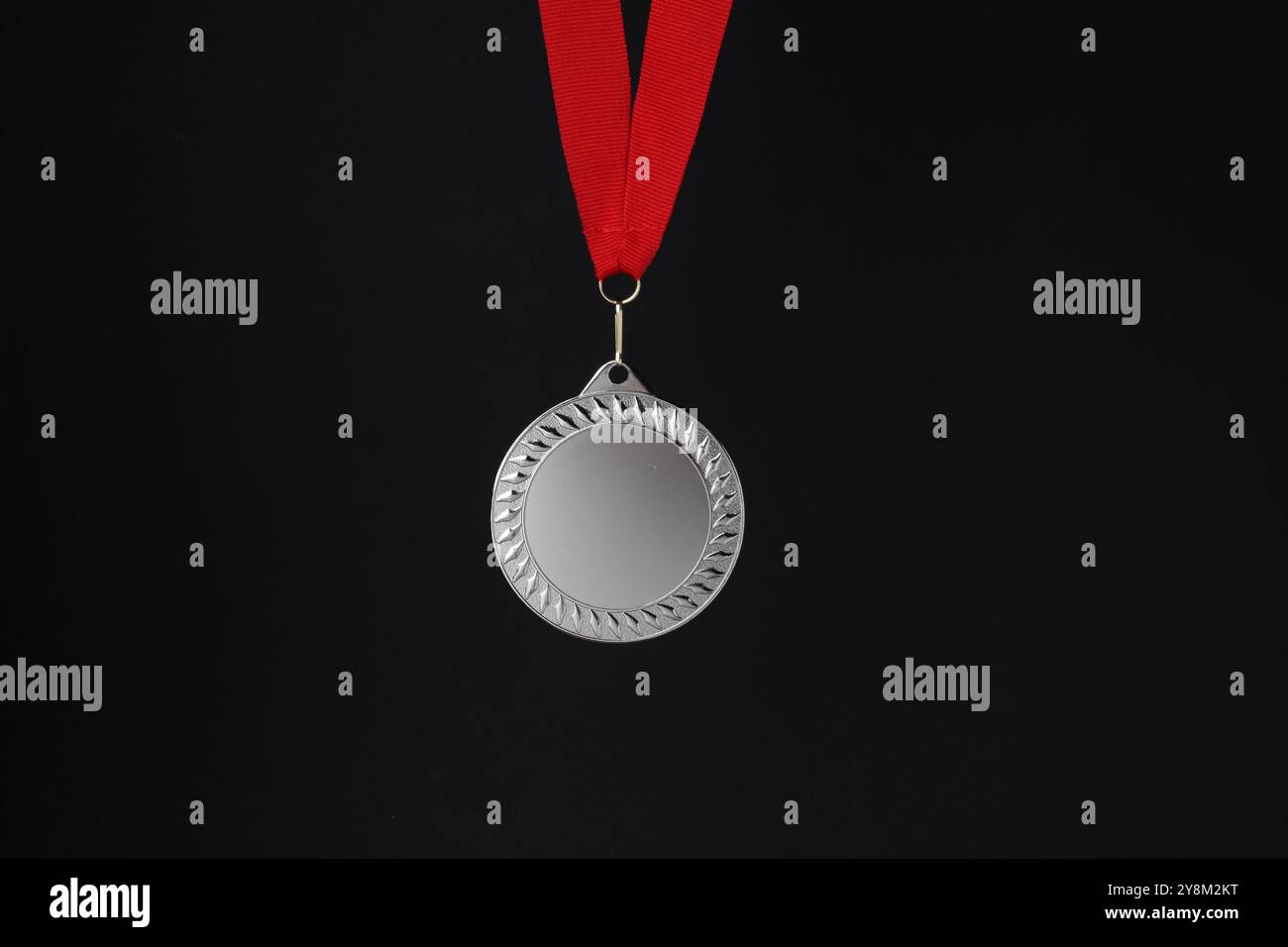 Silver medal with red ribbon hi-res stock photography and images - Alamy
