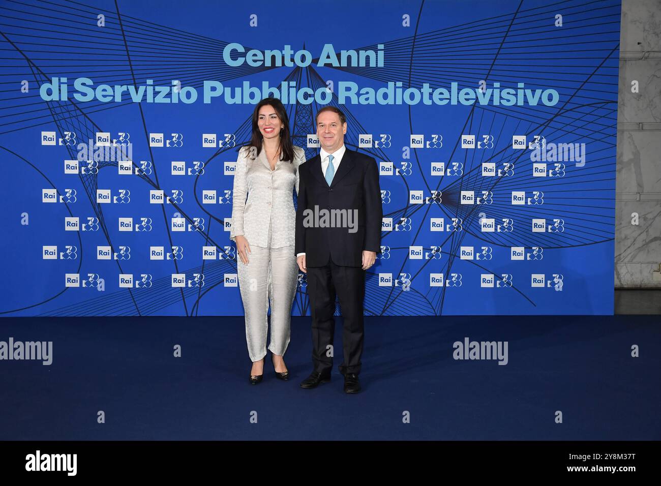 Rome: Congress Palace at Eur. 100 Years of Public Service. In the photo ...