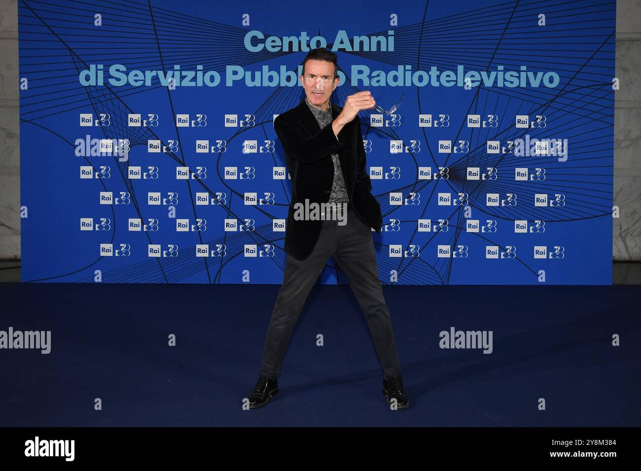 Rome: Congress Palace at Eur. 100 Years of Public Service. In the photo ...