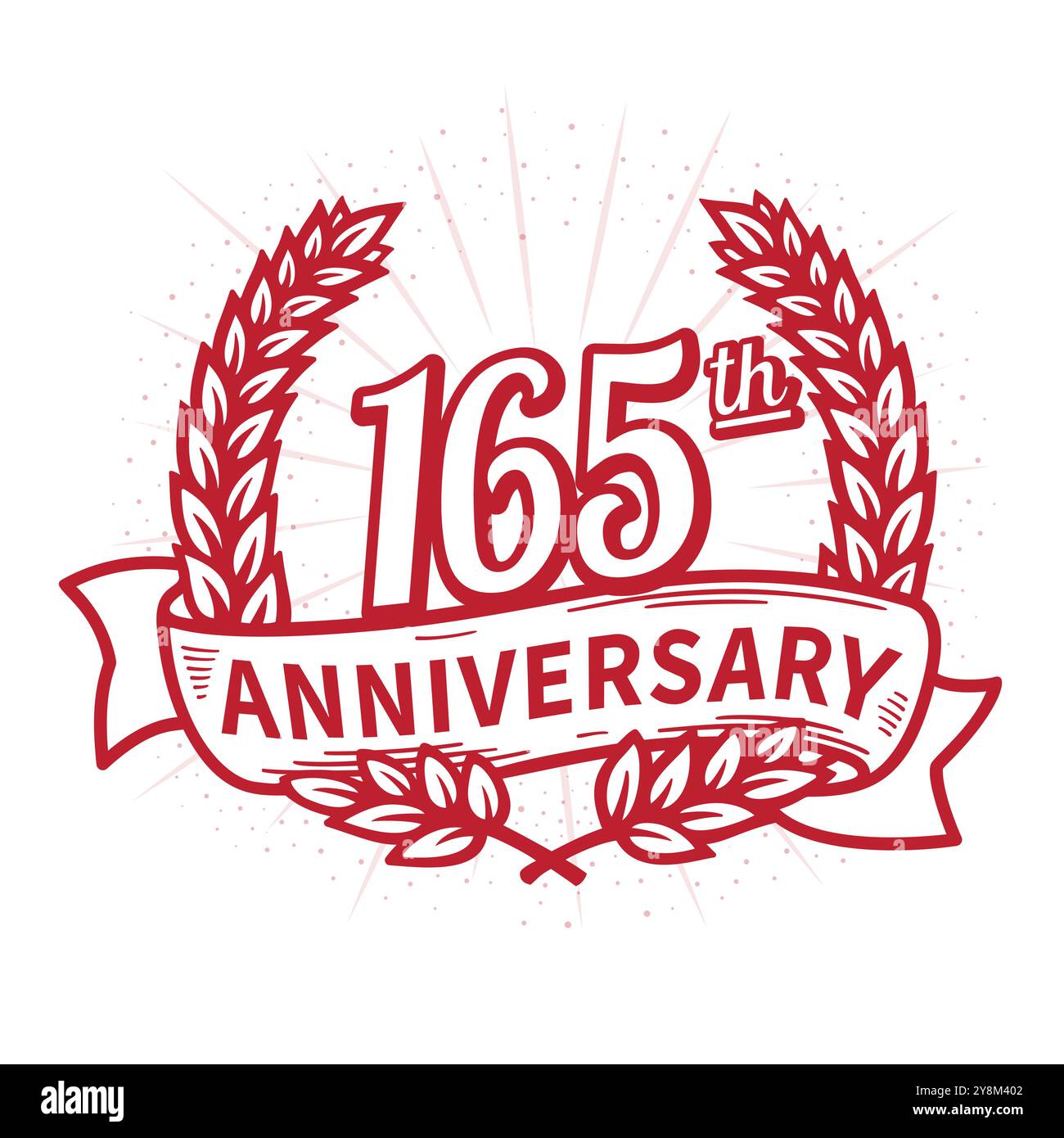 165 years anniversary celebration logotype. 165th anniversary logo ...