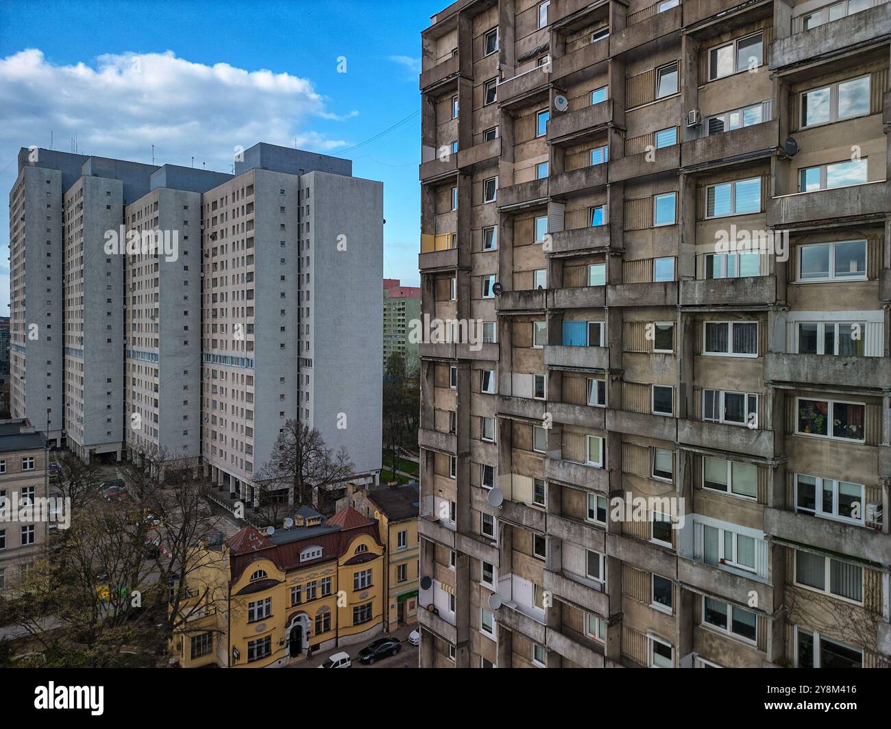 Title: Contrasting Residential Architecture in Łódź: Modern High-Rises ...